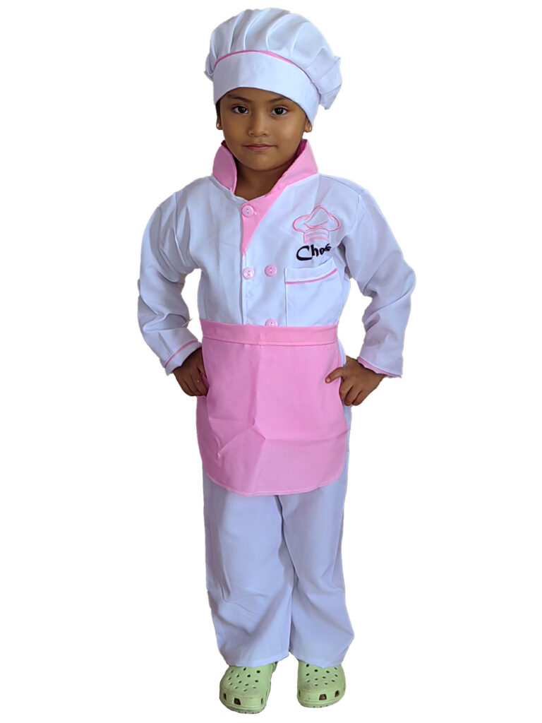 Chef Niña rosado – Disfraces Happys